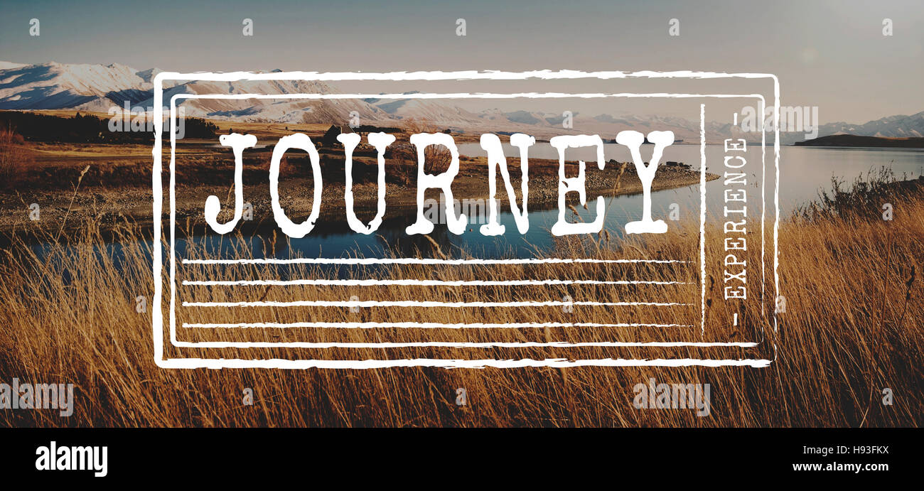 Journey Destination Explore Vacation Graphic Concept Stock Photo - Alamy