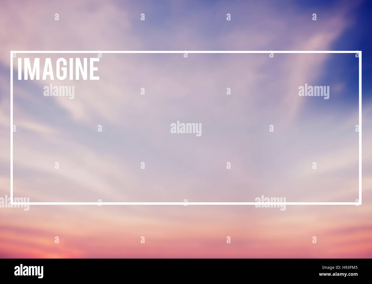 Blue and Pink Sky Background Imagine Imagination Concept Stock Photo ...