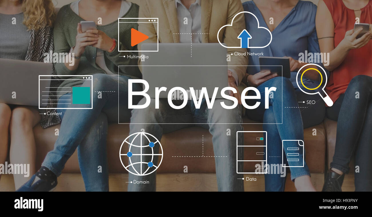 Big Data Domain Web Page SEO Concept Stock Photo - Alamy