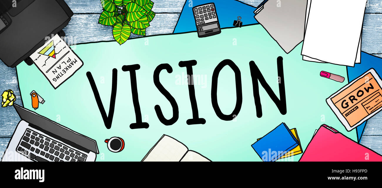 Vision Motivation Mission Inspiration Planning Concept Stock Photo - Alamy
