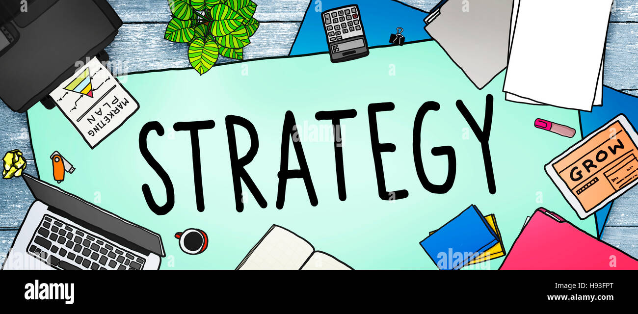Strategy Planning Solution Vision Tactics Concept Stock Photo - Alamy