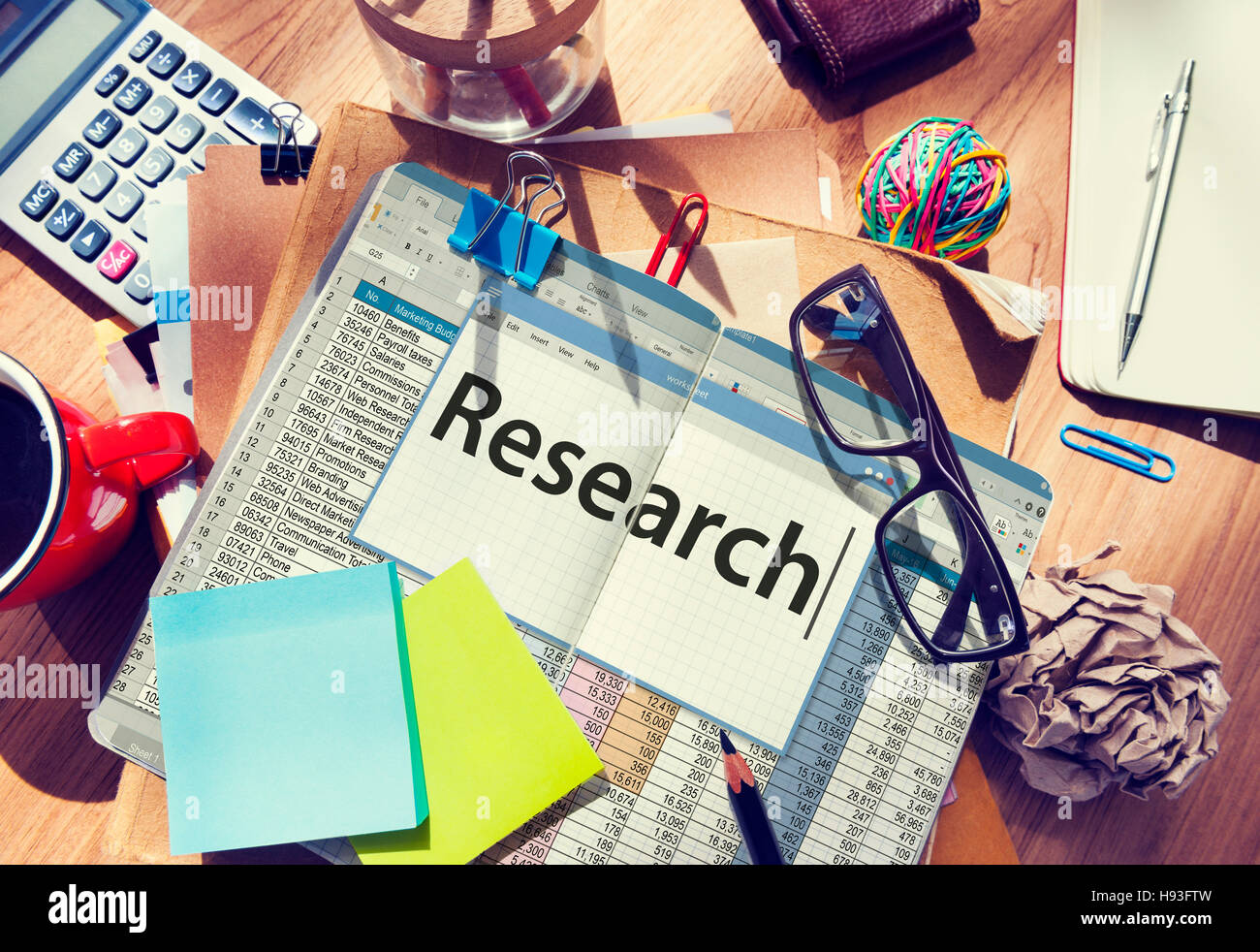 Research Information Knowledge Question Report Concept Stock Photo - Alamy