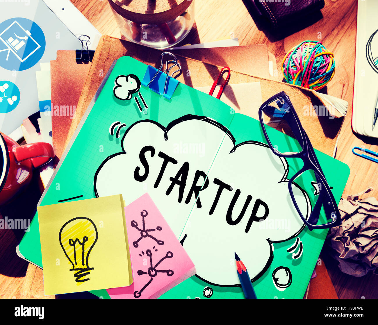Startup Business Plan Creativity Ideas Inspiration Concept Stock Photo ...