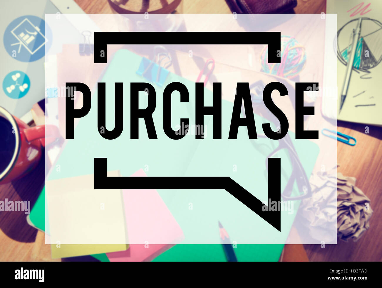 Purchase Retail Commerce Marketing Concept Stock Photo - Alamy