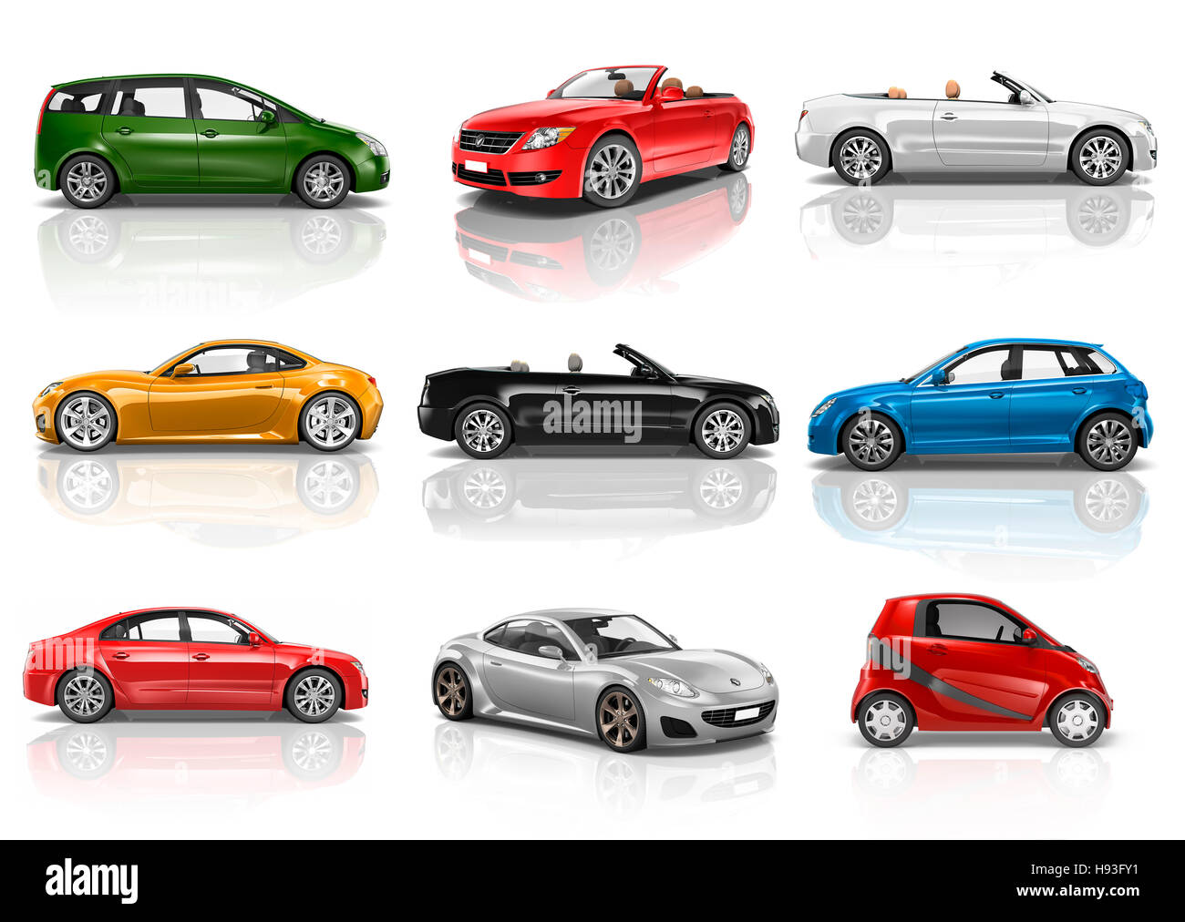 Car Vehicle Transportation 3D Illustration Concept Stock Photo - Alamy