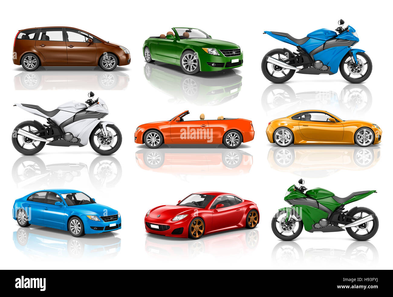 Motorbike Motorcycle Car Wheels Transportation Concept Stock Photo - Alamy