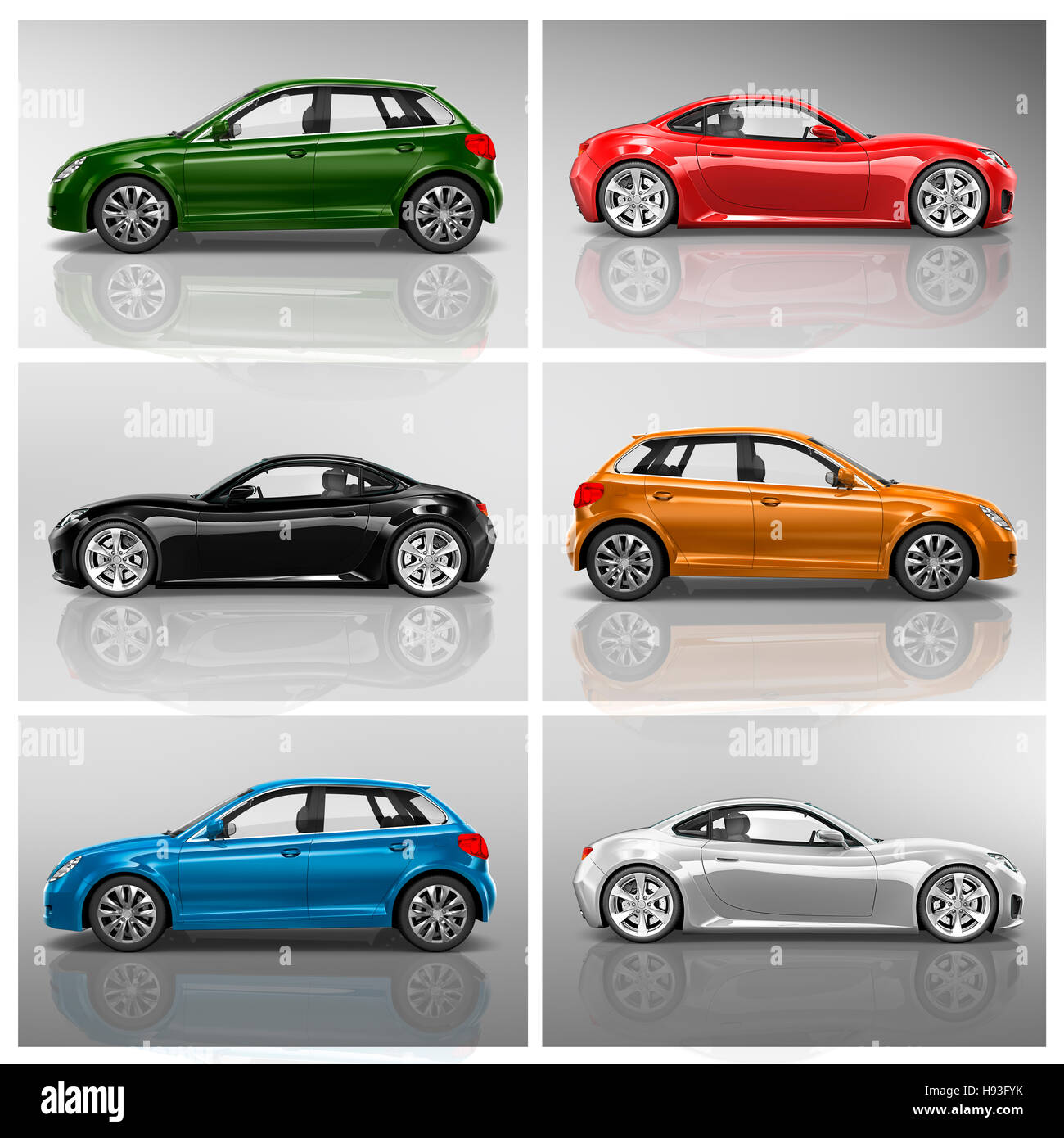 Car Vehicle Transportation 3D Illustration Concept Stock Photo - Alamy