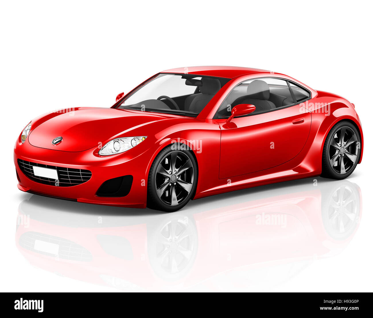 Car Vehicle Transportation 3D Illustration Concept Stock Photo - Alamy