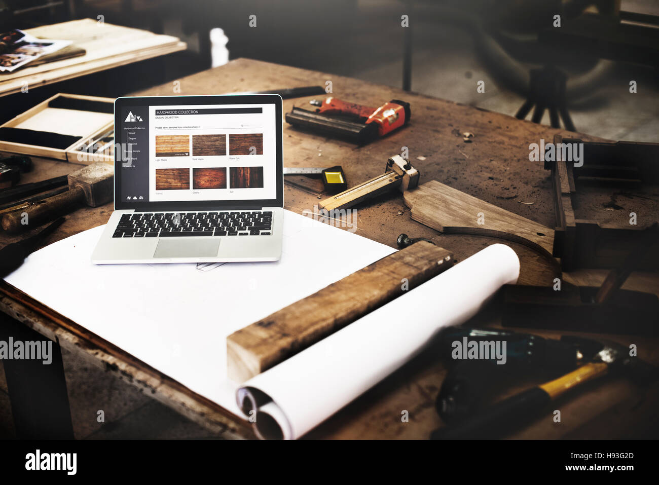 Carpentry Work Project Interior Design Concept Stock Photo - Alamy