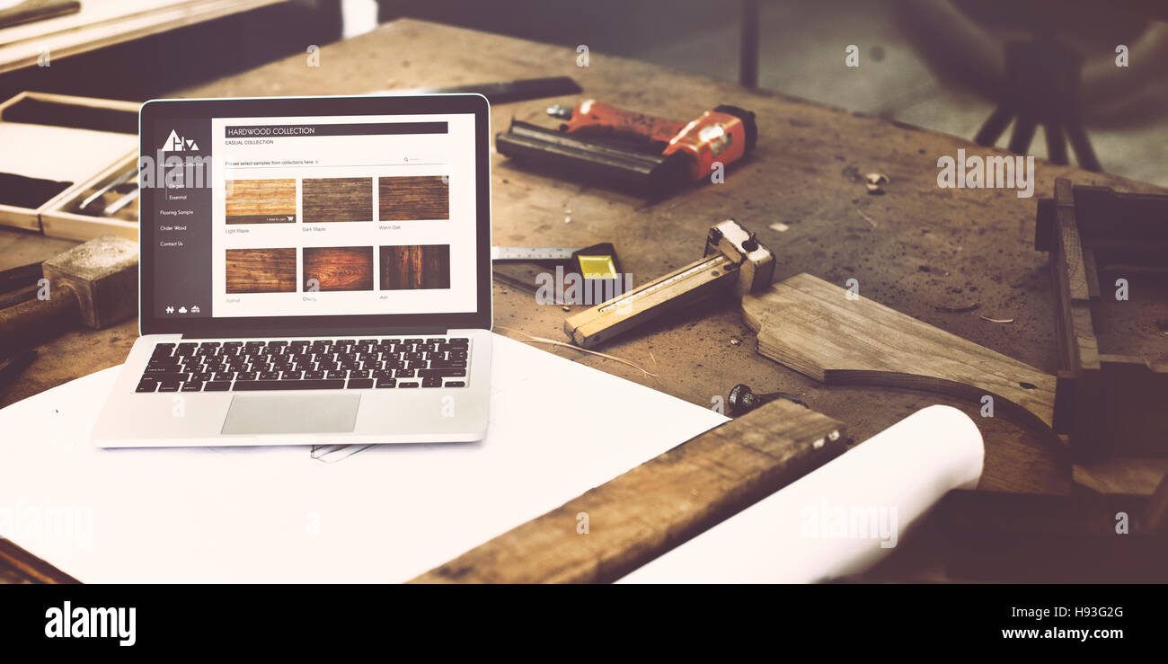 Carpentry Work Project Interior Design Concept Stock Photo - Alamy