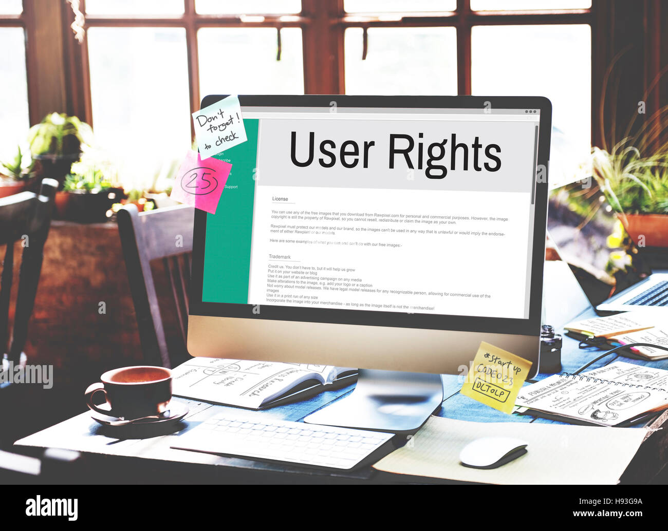 Users Rights Terms and Conditions Rule Policy Regulation Concept Stock ...