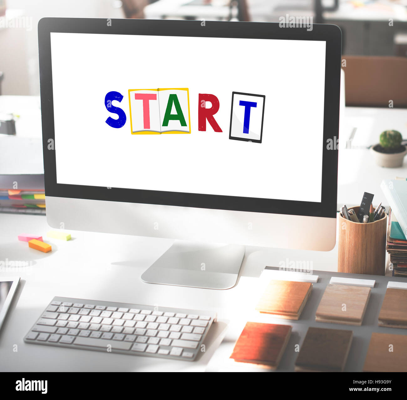 Start Begin Open Motivation Ready Concept Stock Photo - Alamy