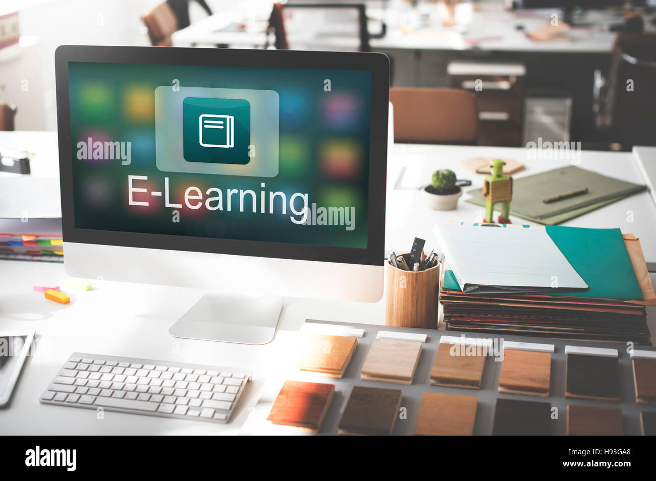 Academic E-Learning Education Online Application Concept Stock Photo ...
