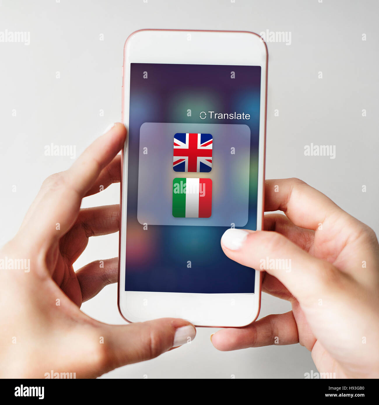 Hands flags different countries hi-res stock photography and images - Alamy