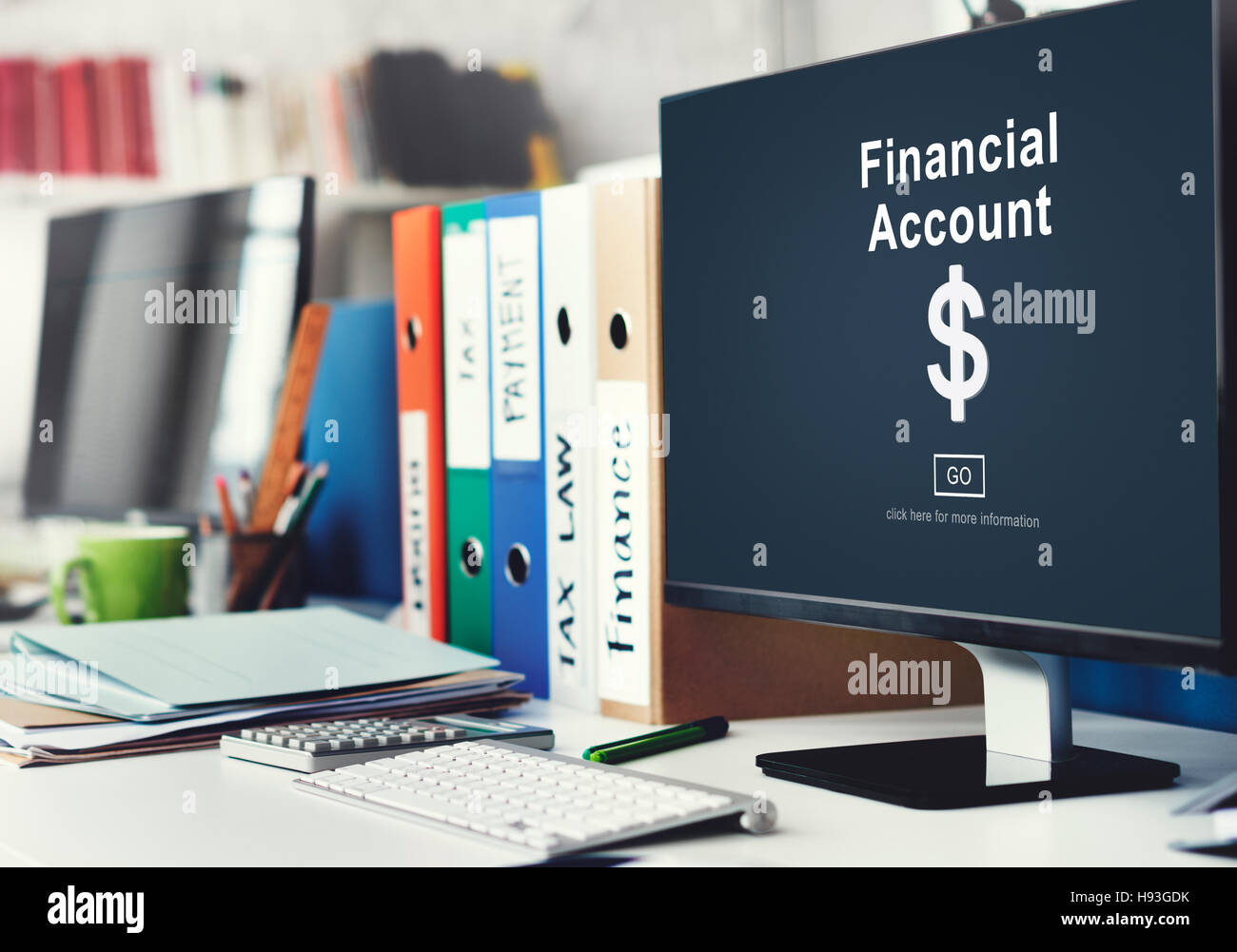 Financial Account Dollar Sign Go Concept Stock Photo - Alamy