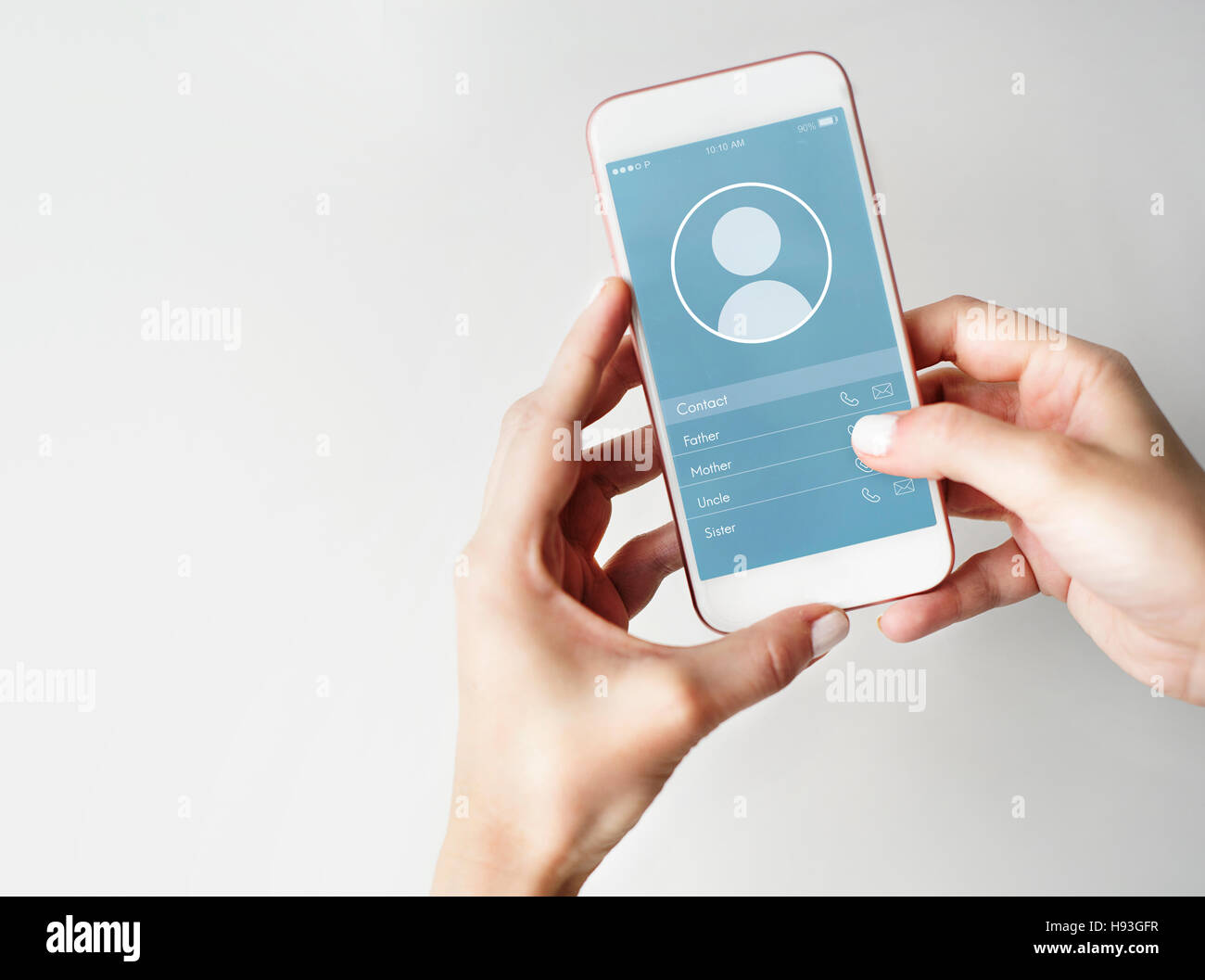 Application Contact Communication Connection Concept Stock Photo - Alamy