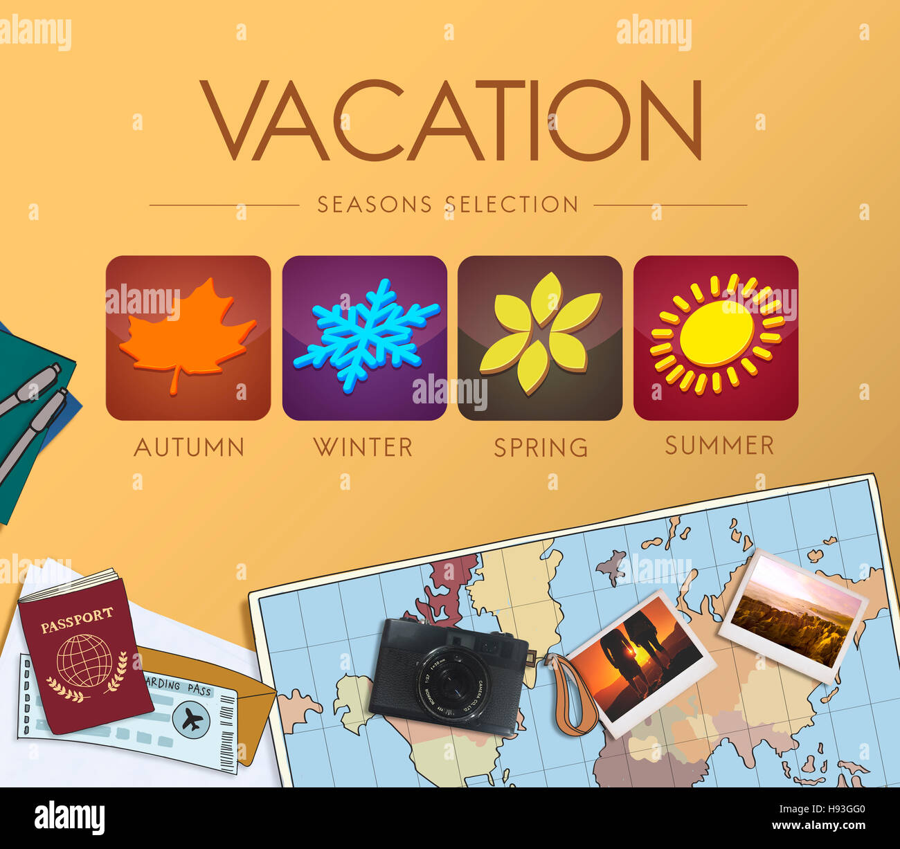 Season graphics hi-res stock photography and images - Alamy