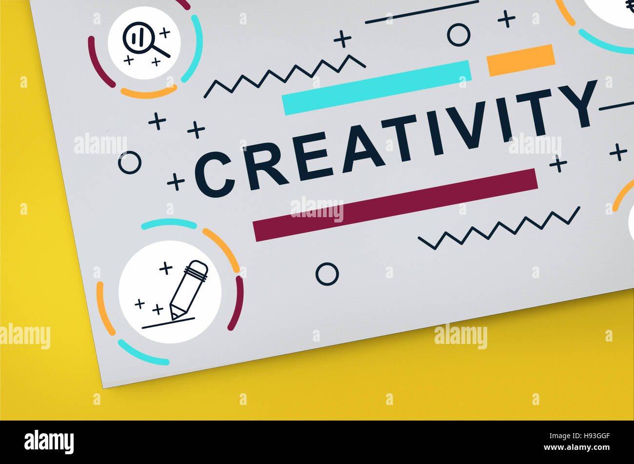 Creativity Ideas Design Invention Graphic Concept Stock Photo - Alamy