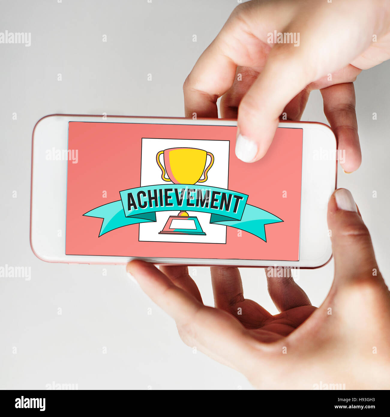Achievement Trophy Cup Success Graphic Concept Stock Photo - Alamy