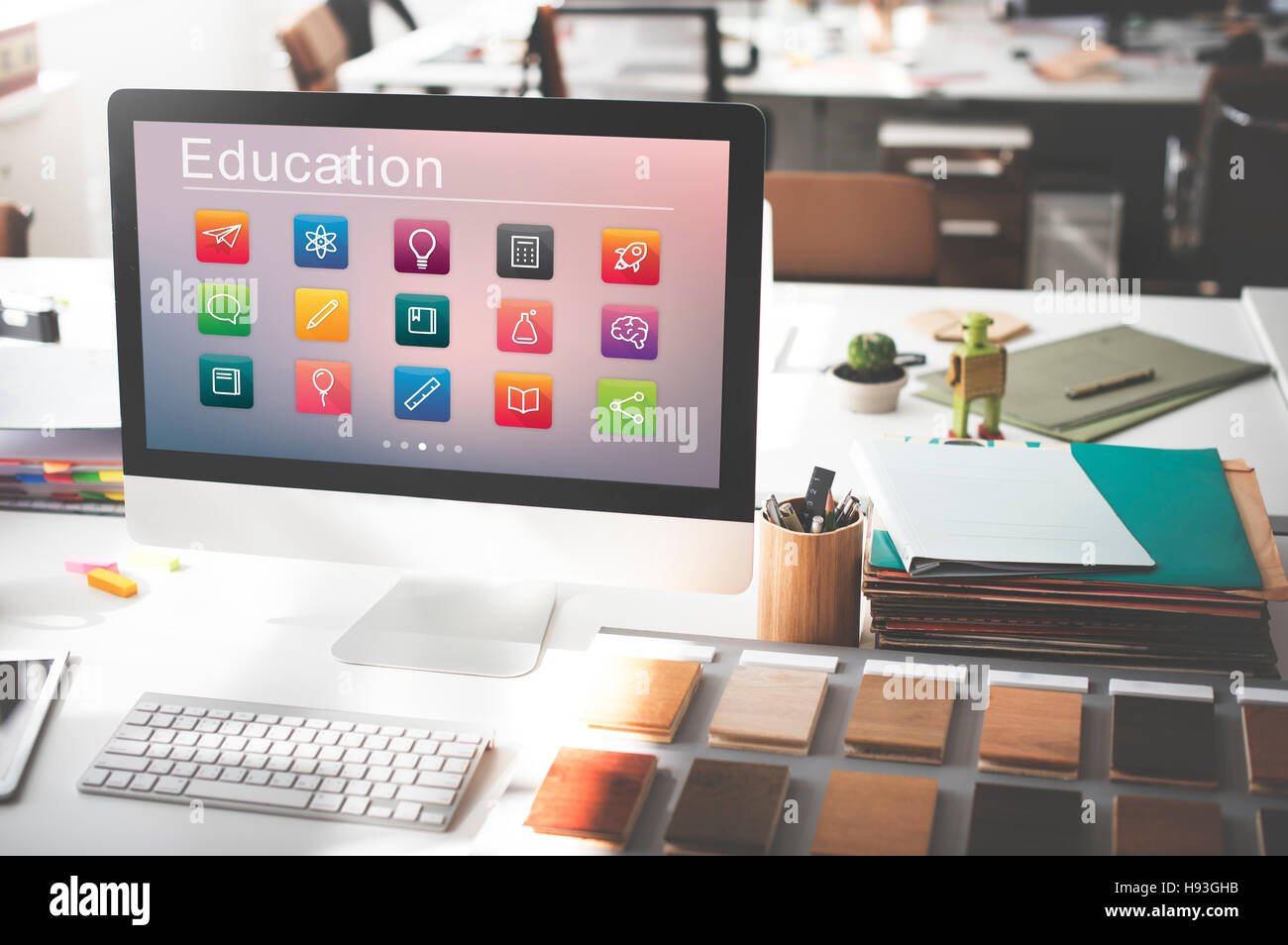 Education Application Knowledge Development Concept Stock Photo - Alamy