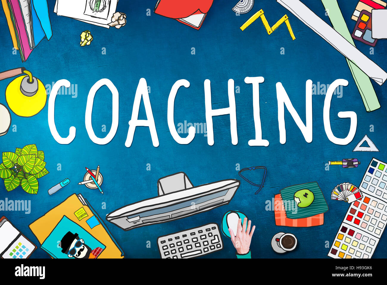 Coaching Training Mentor Teaching Coach Concept Stock Photo - Alamy