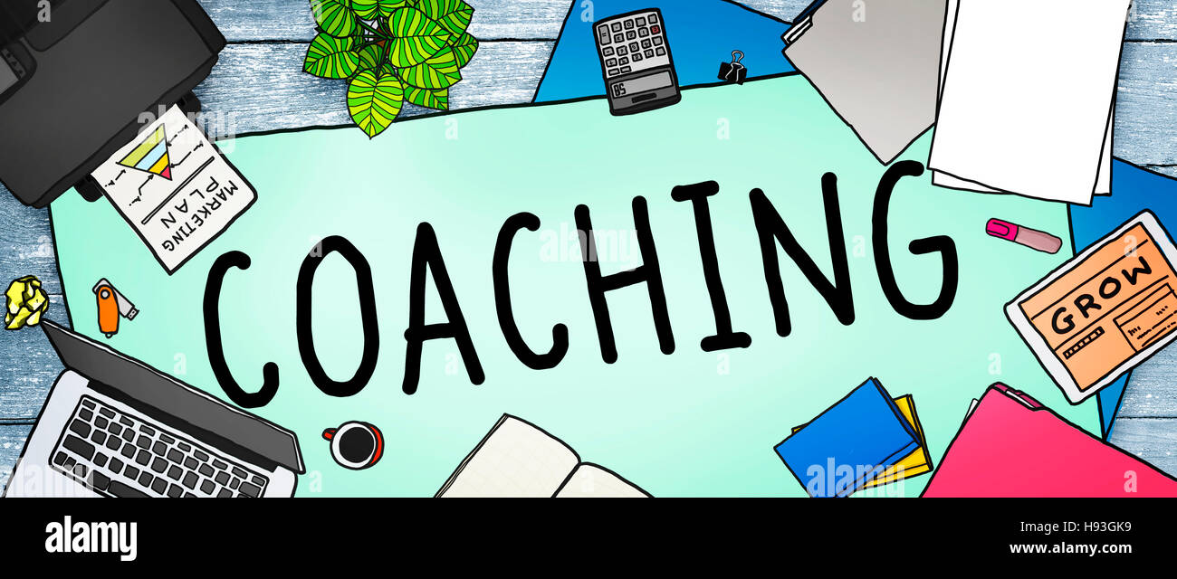 Coaching Training Mentor Teaching Coach Concept Stock Photo - Alamy