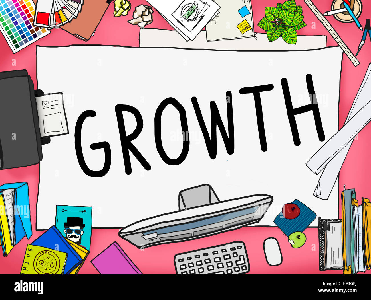 Growth Improvement Grow Increase Process Concept Stock Photo - Alamy