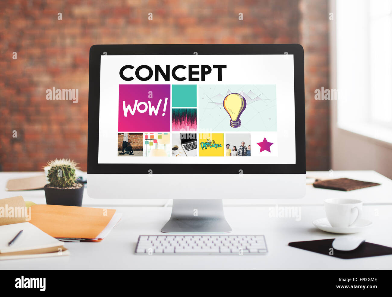 Ideas Imagination Inspiration Thoughts Graphic Concept Stock Photo - Alamy