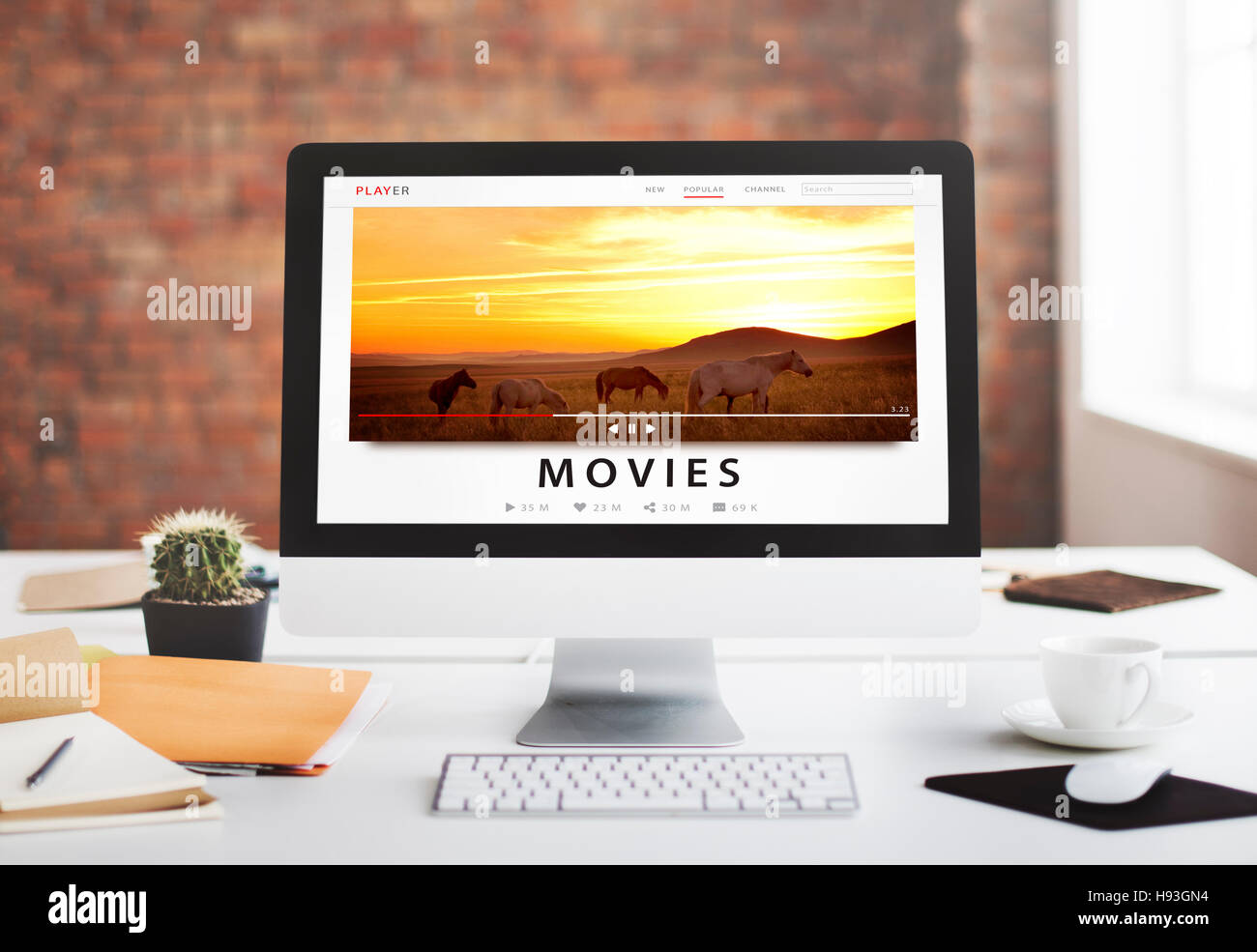 Streaming Multimedia Audio Entertainment Internet Concept Stock Photo ...