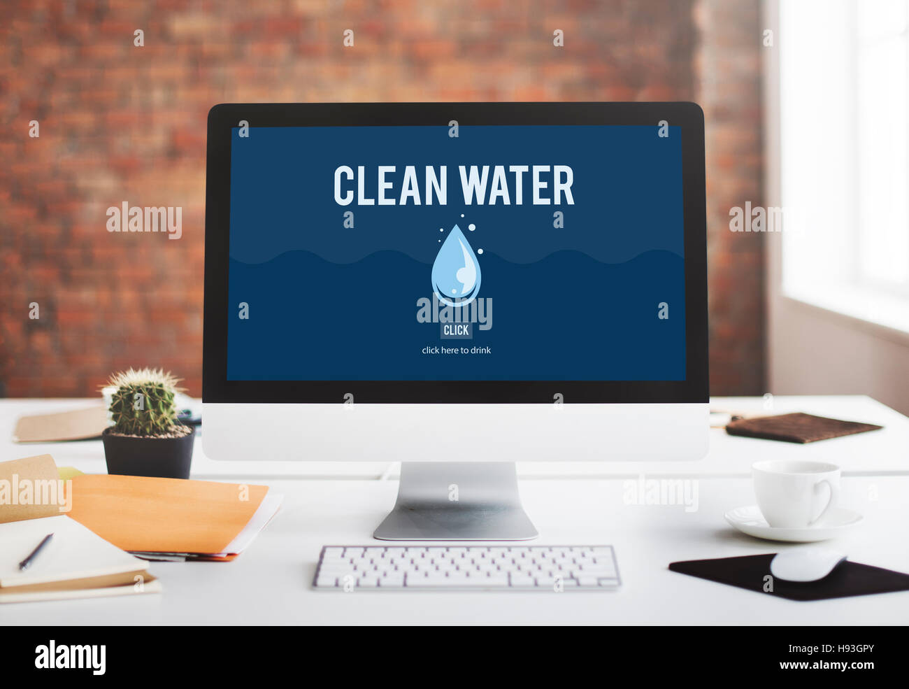 Clean Water Alternative Energy H2o Concept Stock Photo - Alamy