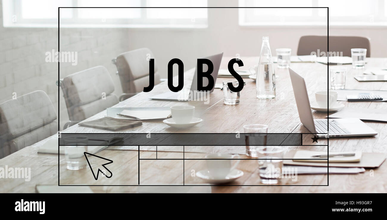 Job Search Application Career Work Concept Stock Photo - Alamy