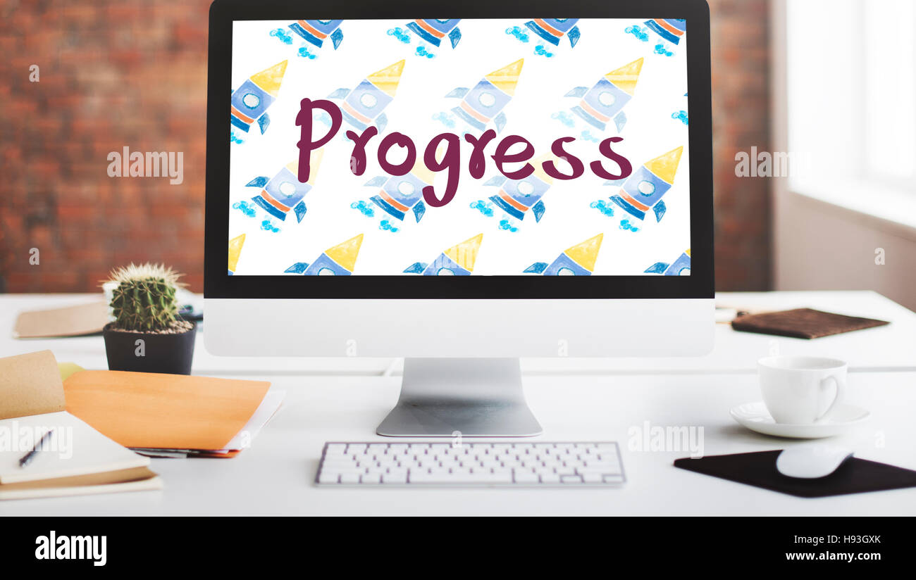 Progress Development Better Change Concept Stock Photo - Alamy