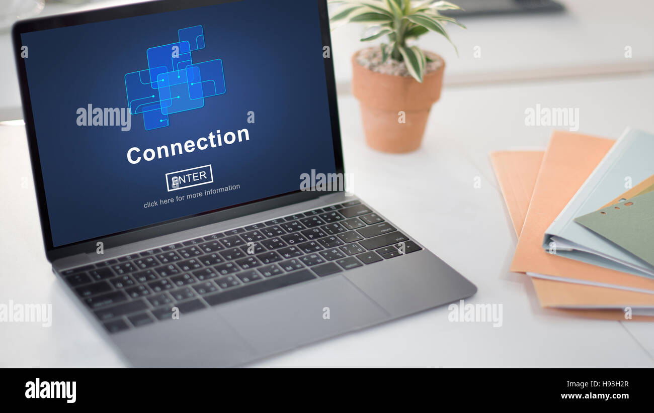 Connection Internet Online Websie Web Page Concept Stock Photo - Alamy
