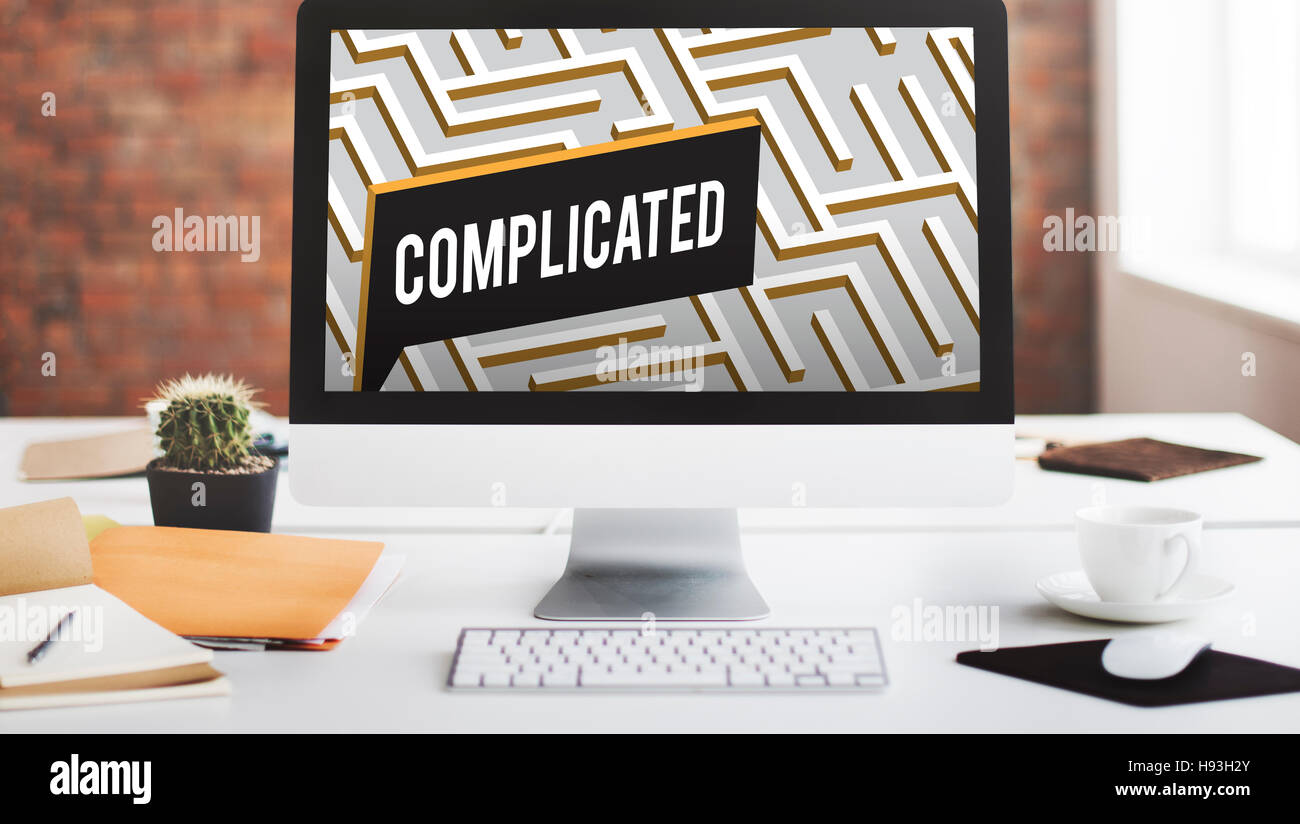 Complicated maze hi-res stock photography and images - Alamy
