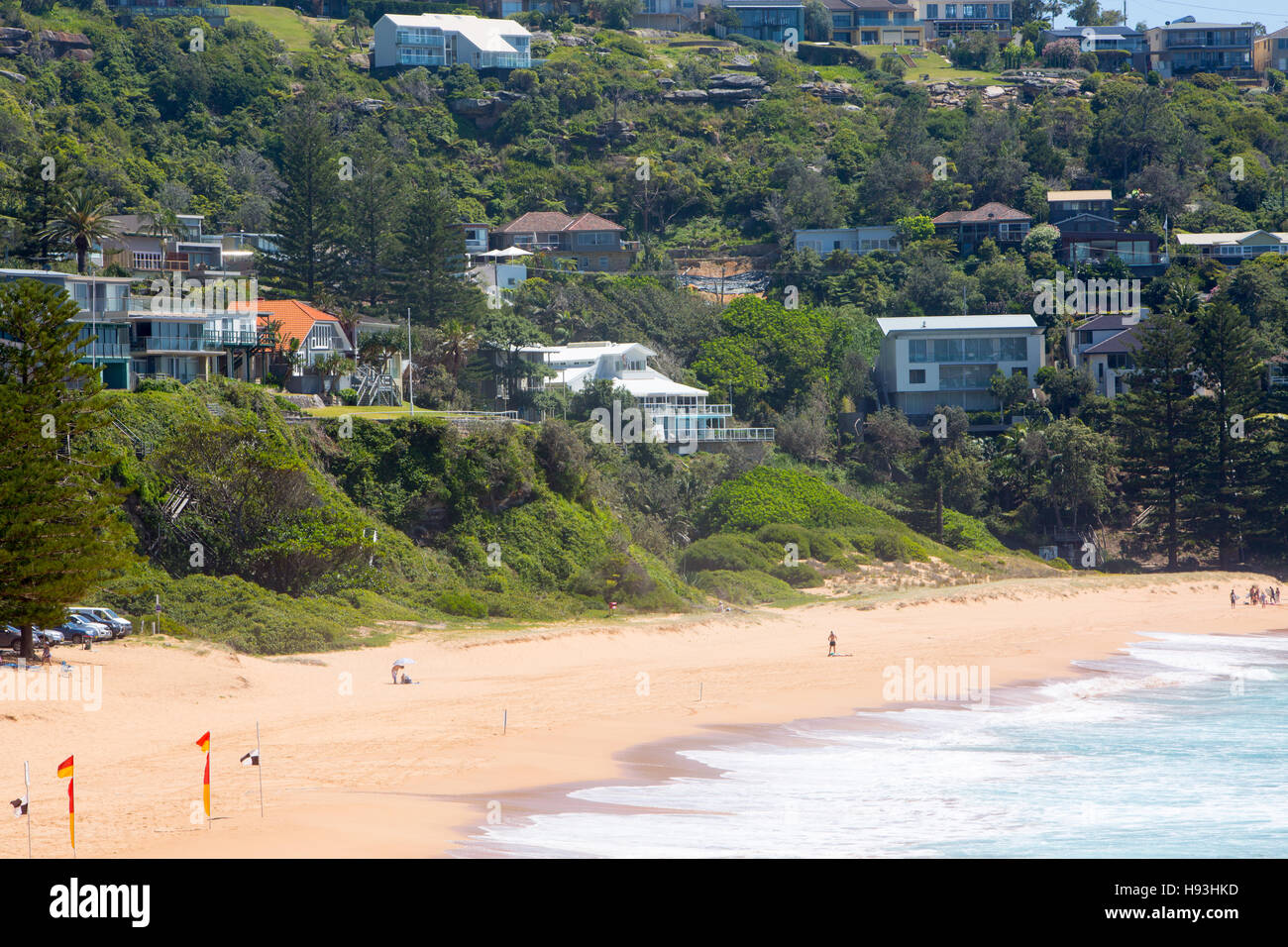 Whale beach, one of Sydney's northern beaches in summer time, new south ...
