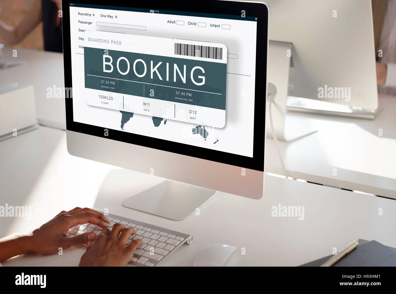 Ticket Booking Journey Travel Trip Concept Stock Photo - Alamy