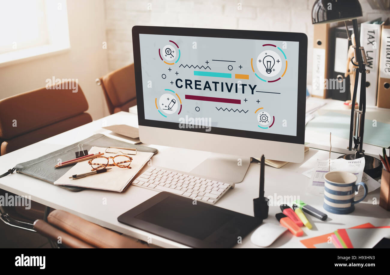 Creativity Ideas Design Invention Graphic Concept Stock Photo - Alamy
