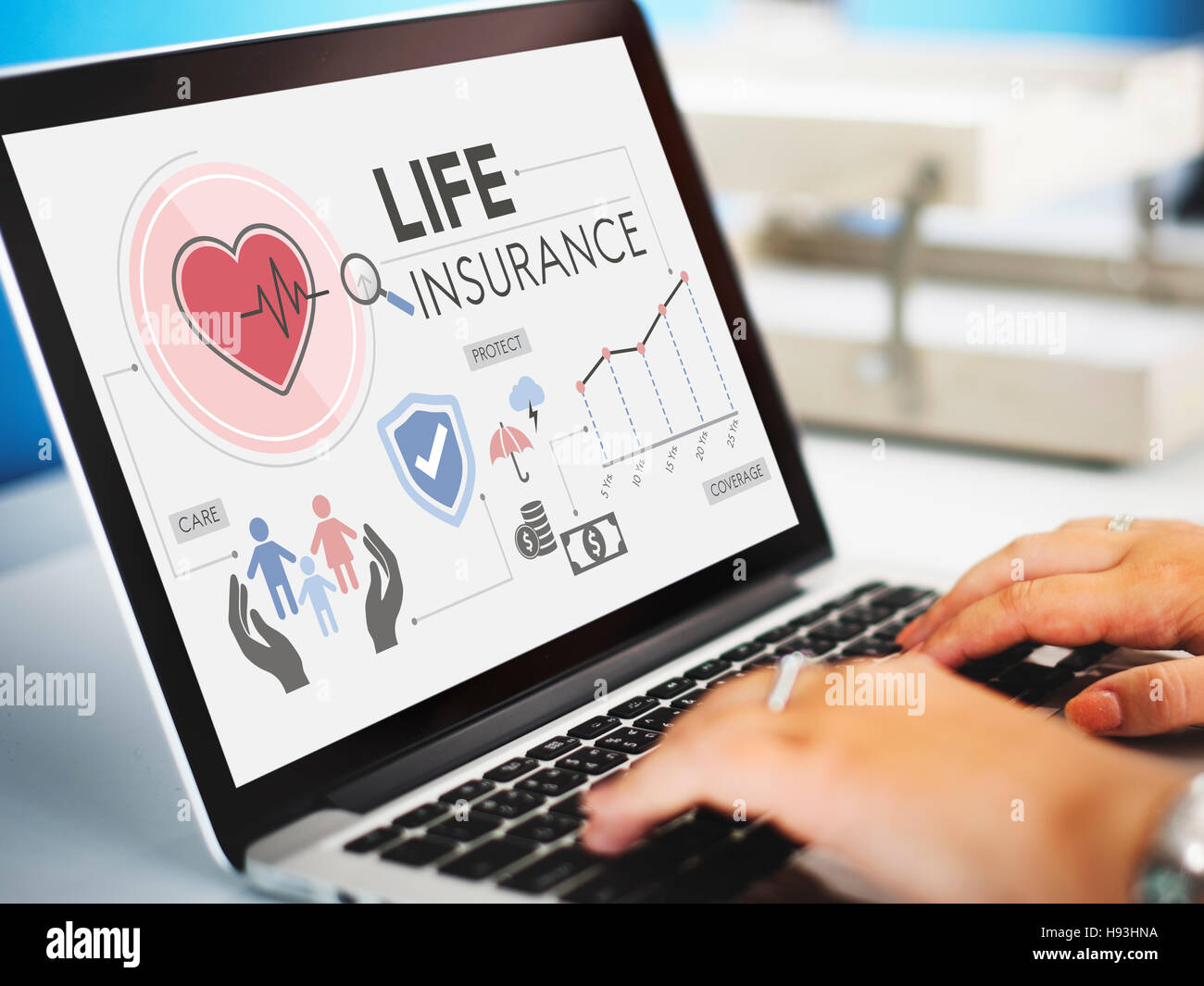 Life Insurance Protection Beneficiary Safeguard Concept Stock Photo - Alamy