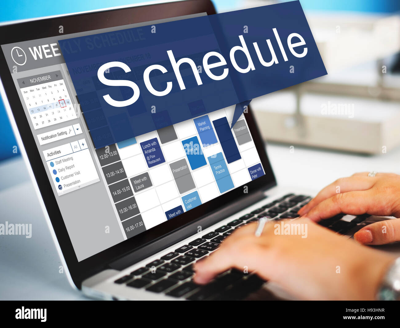 Schedule Organization Planning List To Do Concept Stock Photo - Alamy
