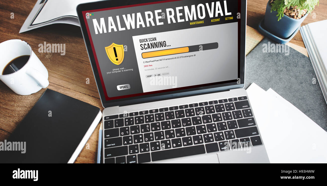 Data File Protection Firewall Malware Removal Concept Stock Photo - Alamy