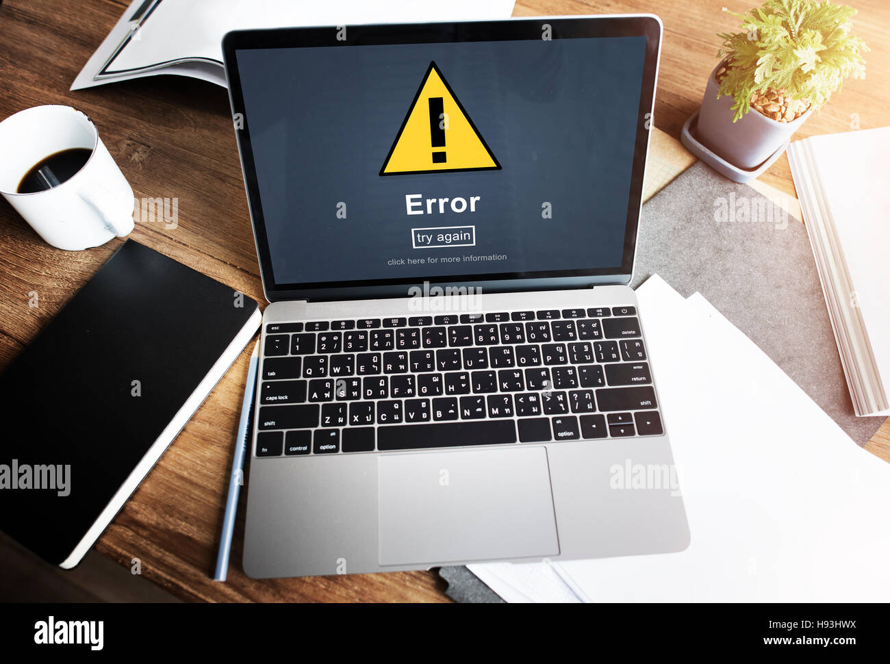 Error Mistake Online Reminder Beware Alert Concept Stock Photo - Alamy