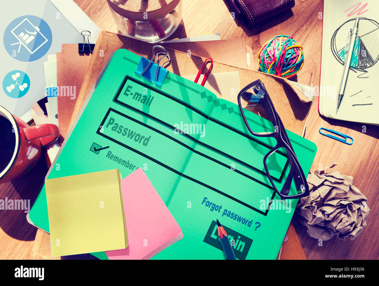 E-mail Identity Password Memebership Sing In Web Page Concept Stock ...