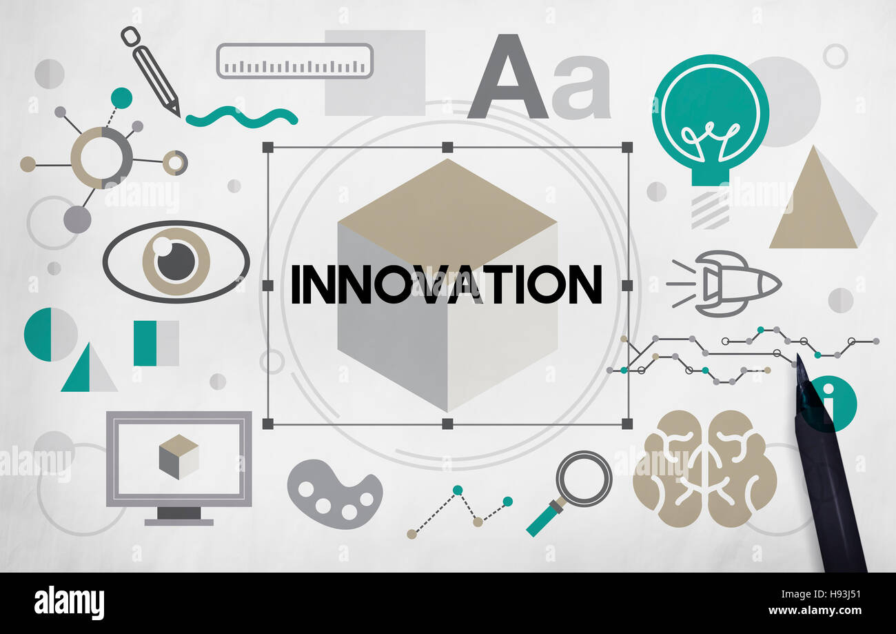 Ideas Innovation Graphic Inspiration Artistic Concept Stock Photo - Alamy