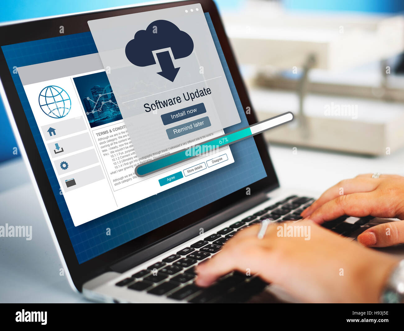 Software Update Installation Upgrade Data Concept Stock Photo - Alamy