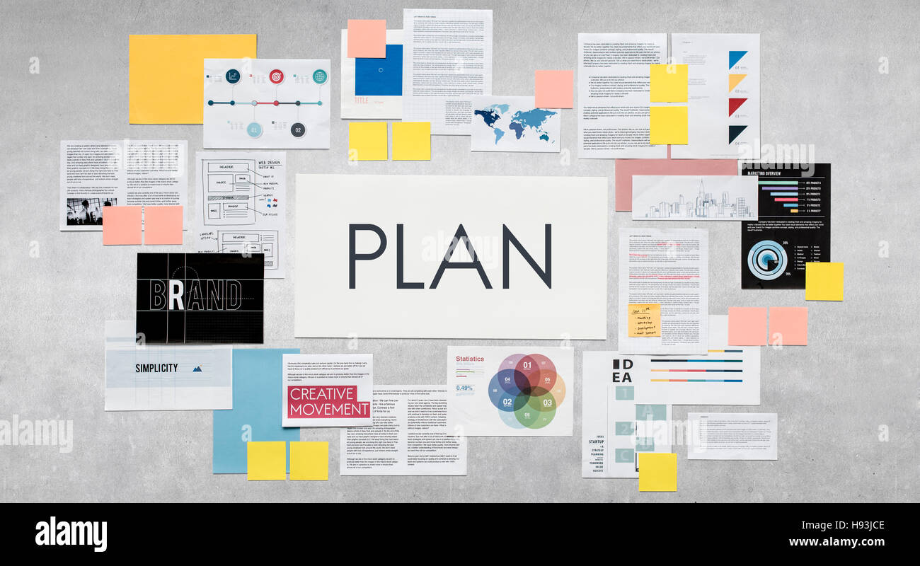 Document Marketing Strategy Business Concept Stock Photo - Alamy