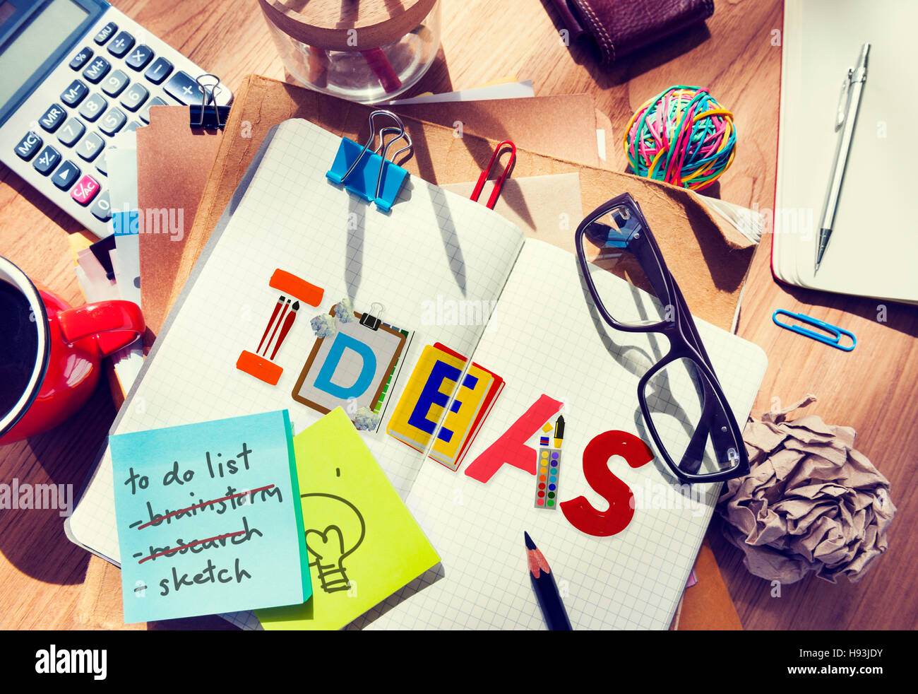 Ideas Creative Art Design Word Concept Stock Photo - Alamy