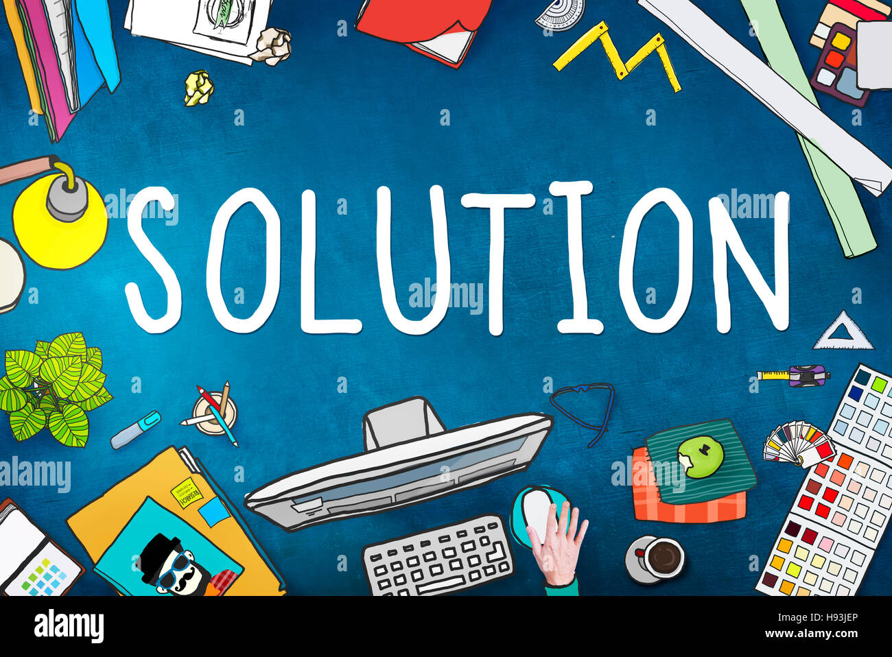Solution Innovation Progress Strategy Decision Concept Stock Photo - Alamy