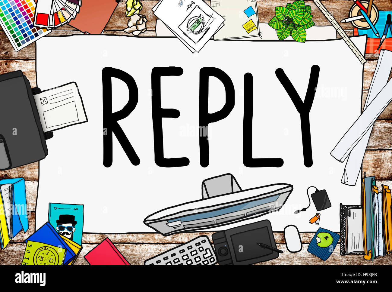 Reply Feedback Answers Information Questions Concept Stock Photo - Alamy