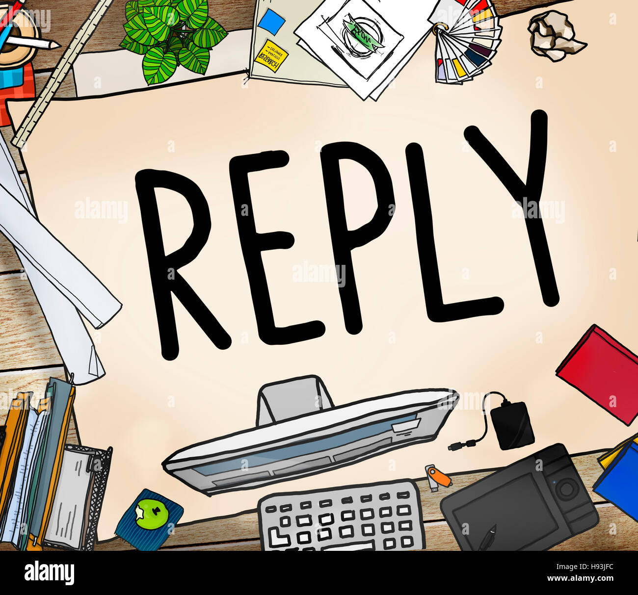 Reply Feedback Answers Information Questions Concept Stock Photo - Alamy