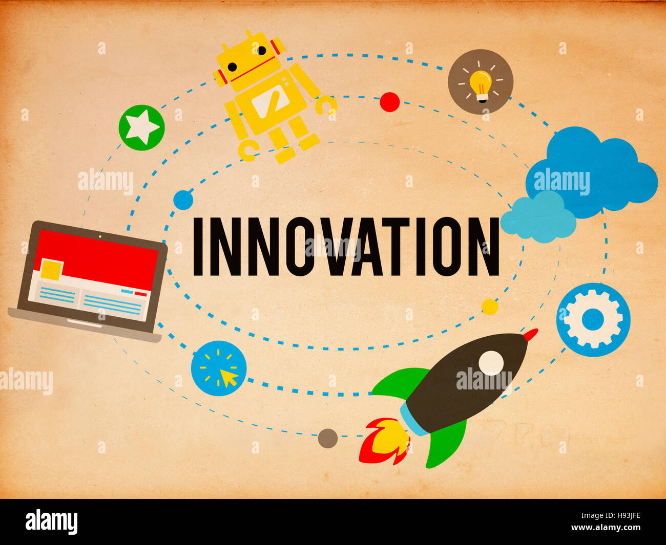 Innovation Plan Planning Ideas Launch Start Up Success Concept Stock ...